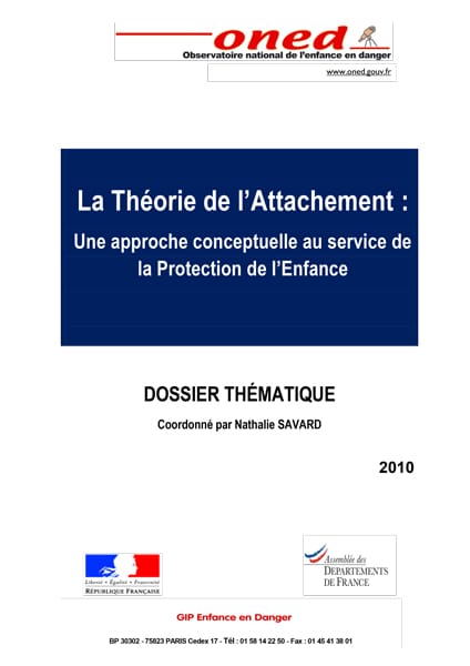 La théorie de l'attachement : une approche conceptuelle au service de ...